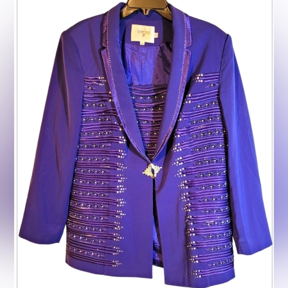 Louise Ricci | Jackets & Coats | Vintage Louise Ricci Embellished ...